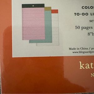 kate spade | Office | Kate Spade New York Todo List Pad Notepad Set Of ...